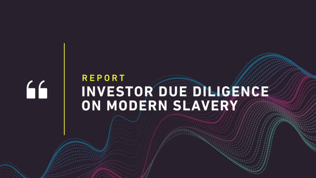 Investor Due Diligence On Modern Slavery