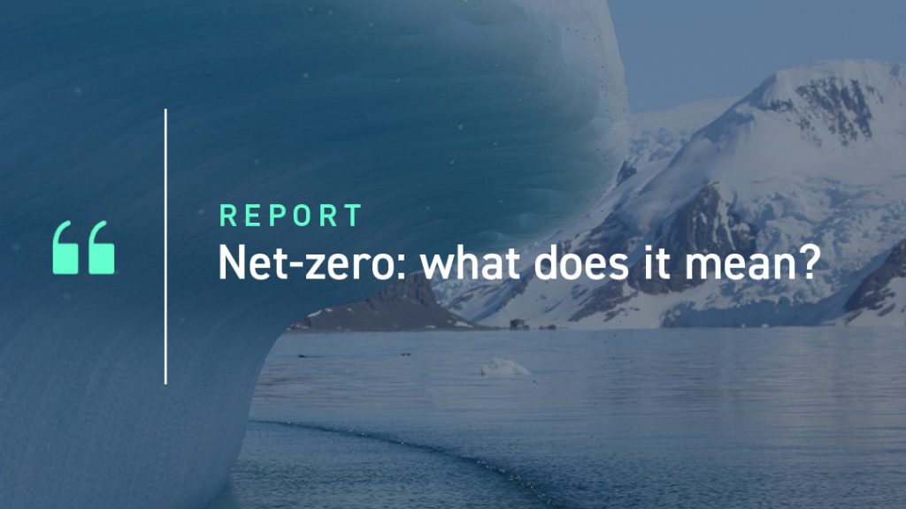 Net-zero: what does it mean?