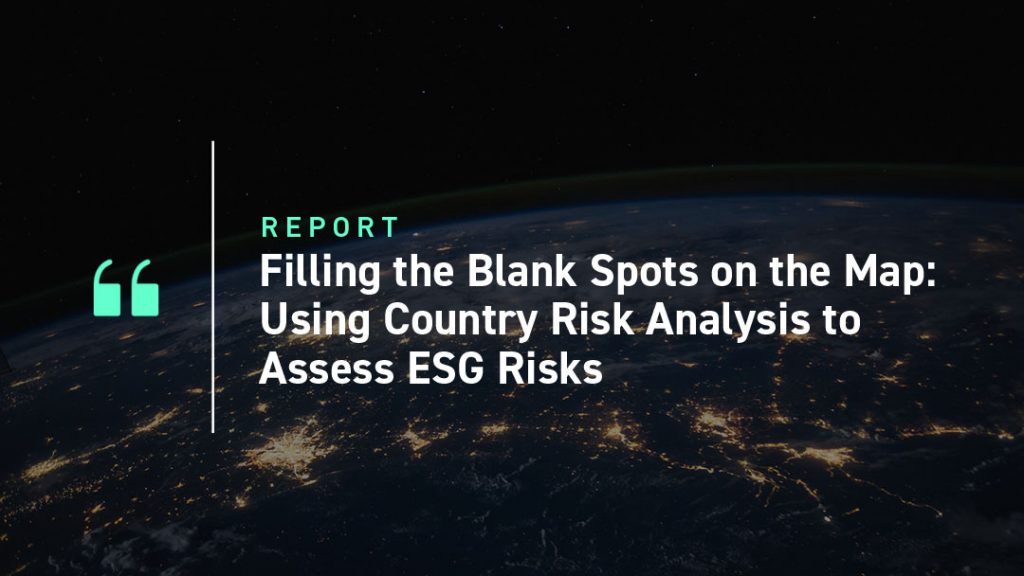 Filling the Blank Spots on the Map: Using Country Risk Analysis to ...
