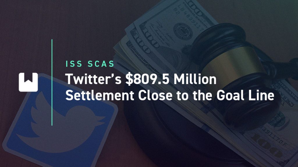 Twitter’s $809.5 Million Settlement Close to the Goal Line