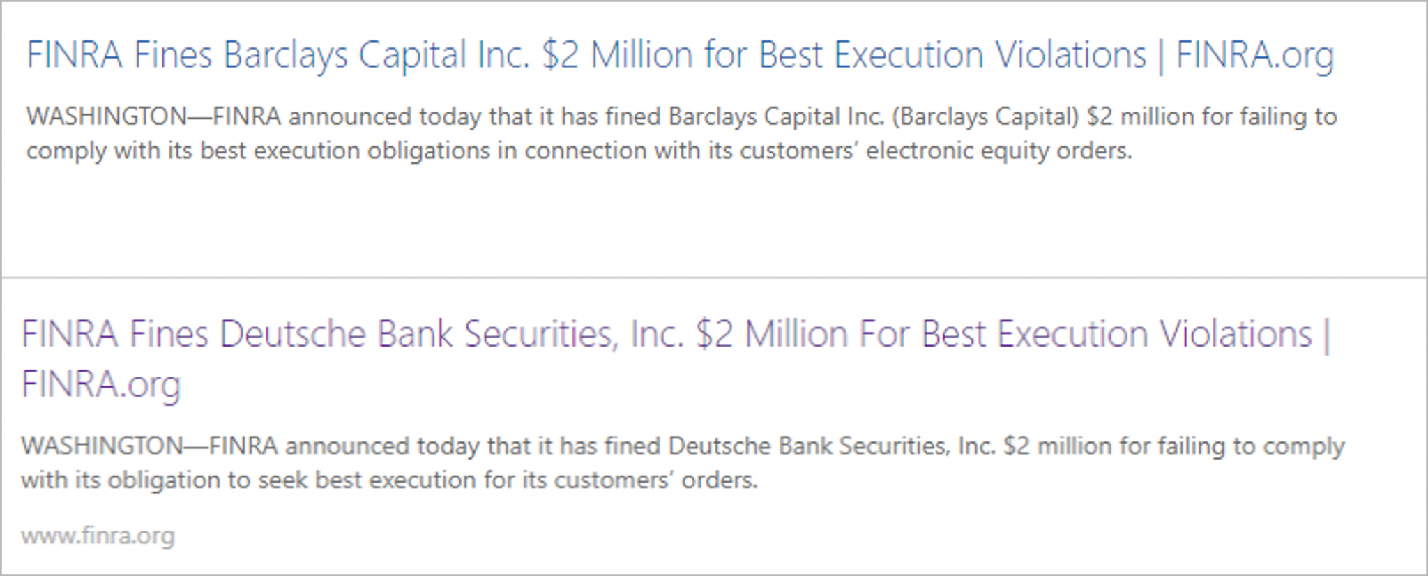 Best Execution Also Means… Know Your Broker